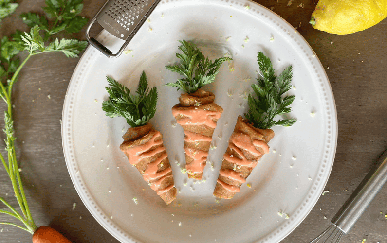 Gluten Free Carrot Cake Crepes for Your Easter Brunch - A Season to Smile